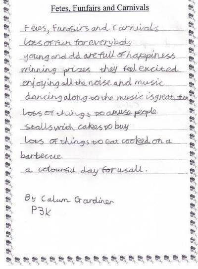 POETRY COMPETITION ENTRIES