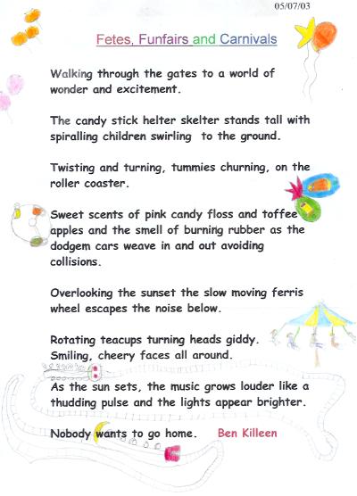 POETRY COMPETITION ENTRIES